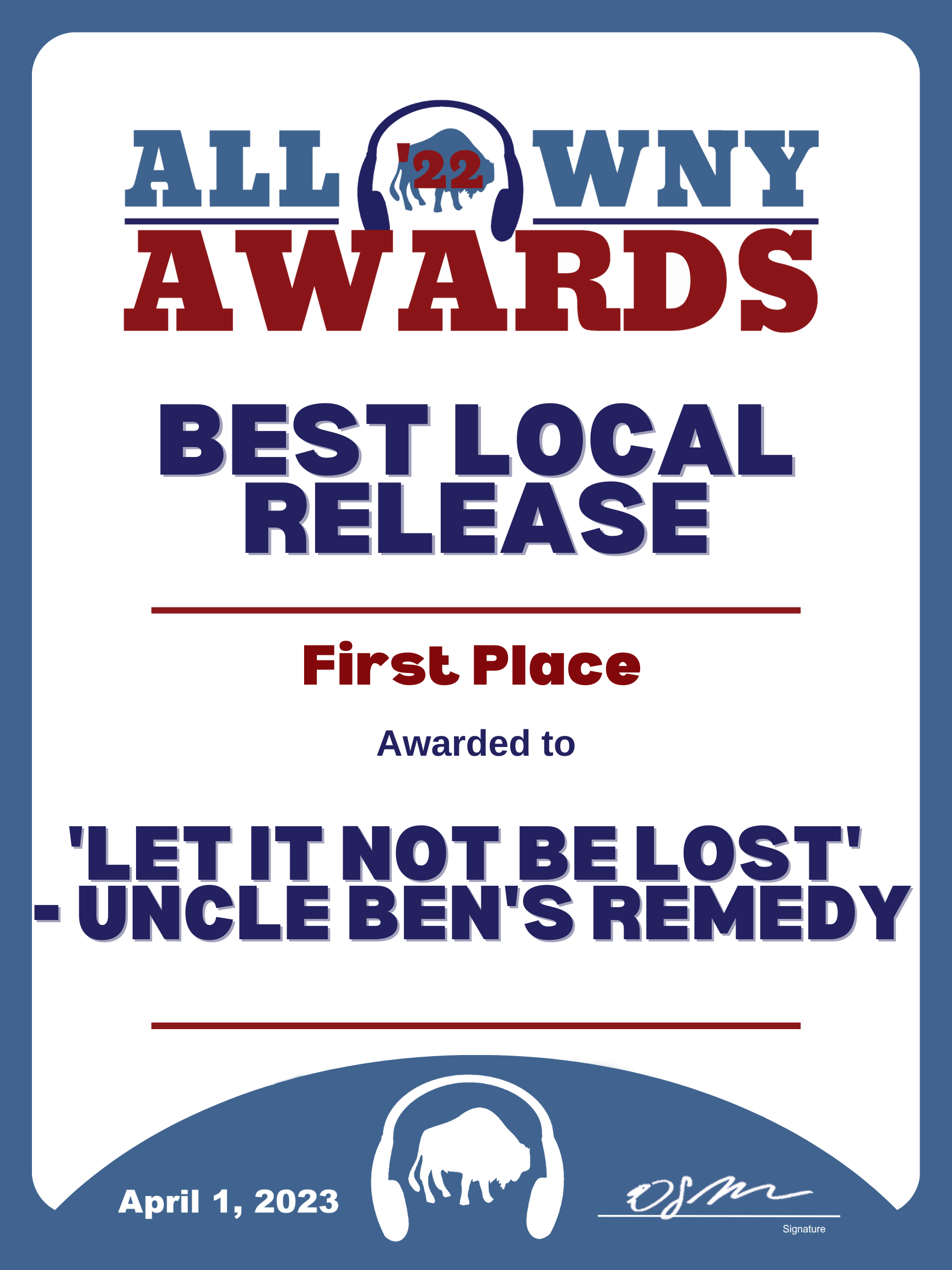 2022 All WNY Award: Best Local Release: ‘Let it Not Be Lost’ by Uncle ...