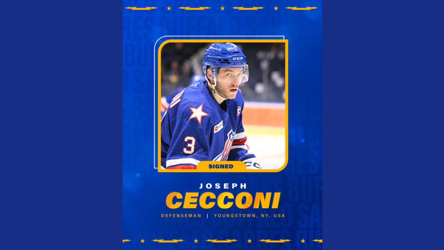 Sabres sign Youngstown’s Joseph Cecconi to 1-year deal – All WNY