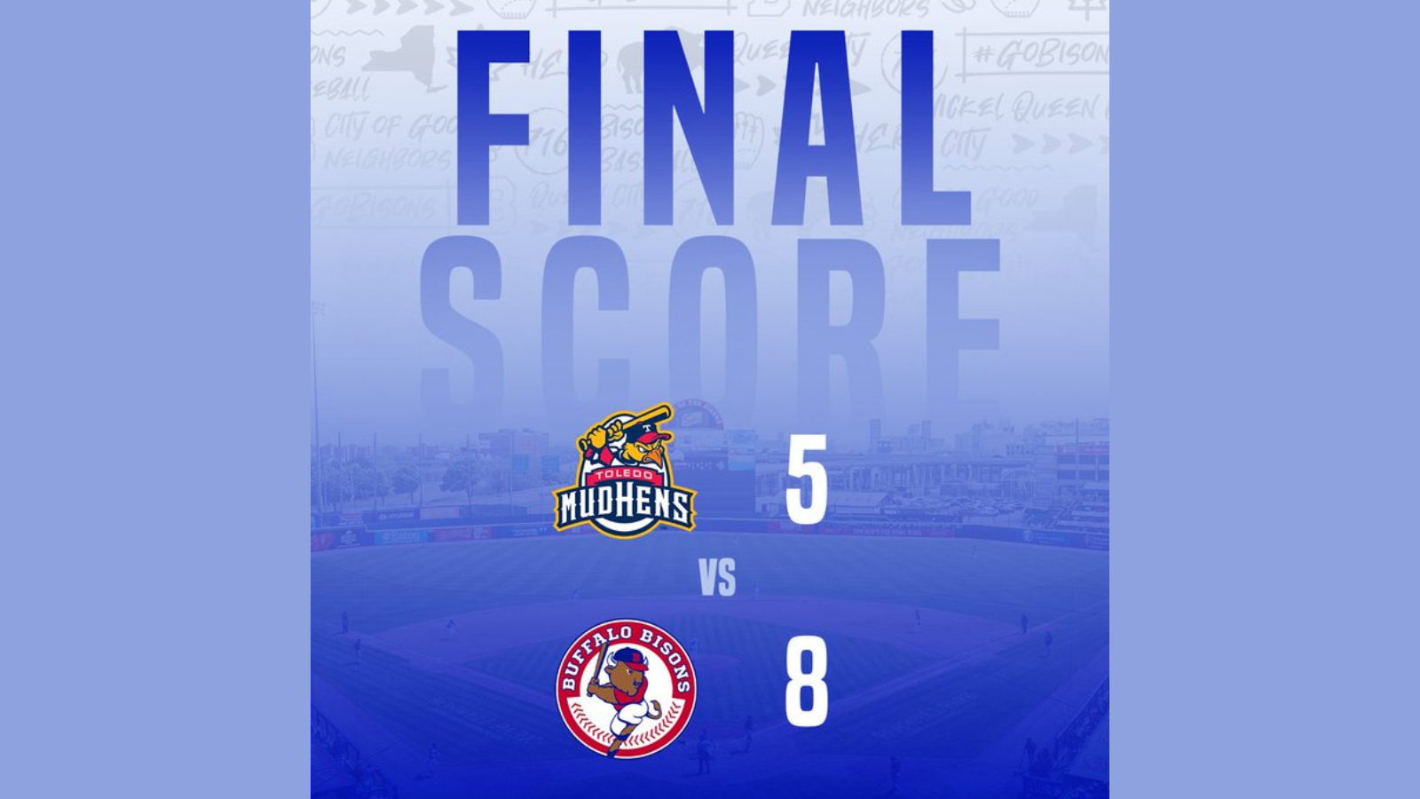 Bisons back at it with 8-5 win over Toledo – All WNY