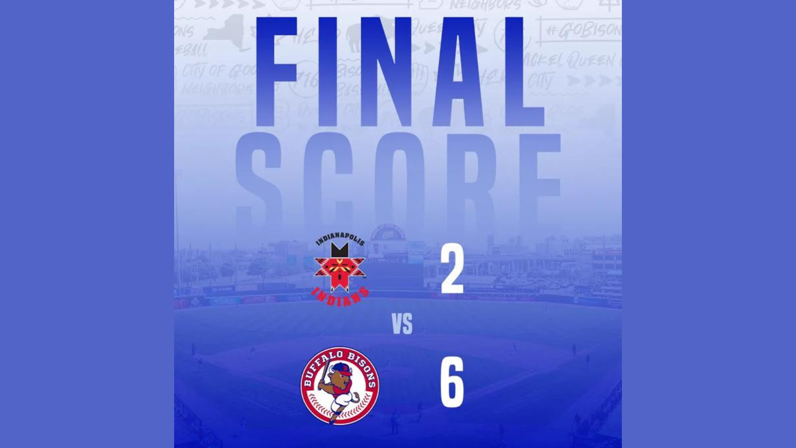 Early offense was key in Bisons 6-2 win against Indianapolis – All WNY