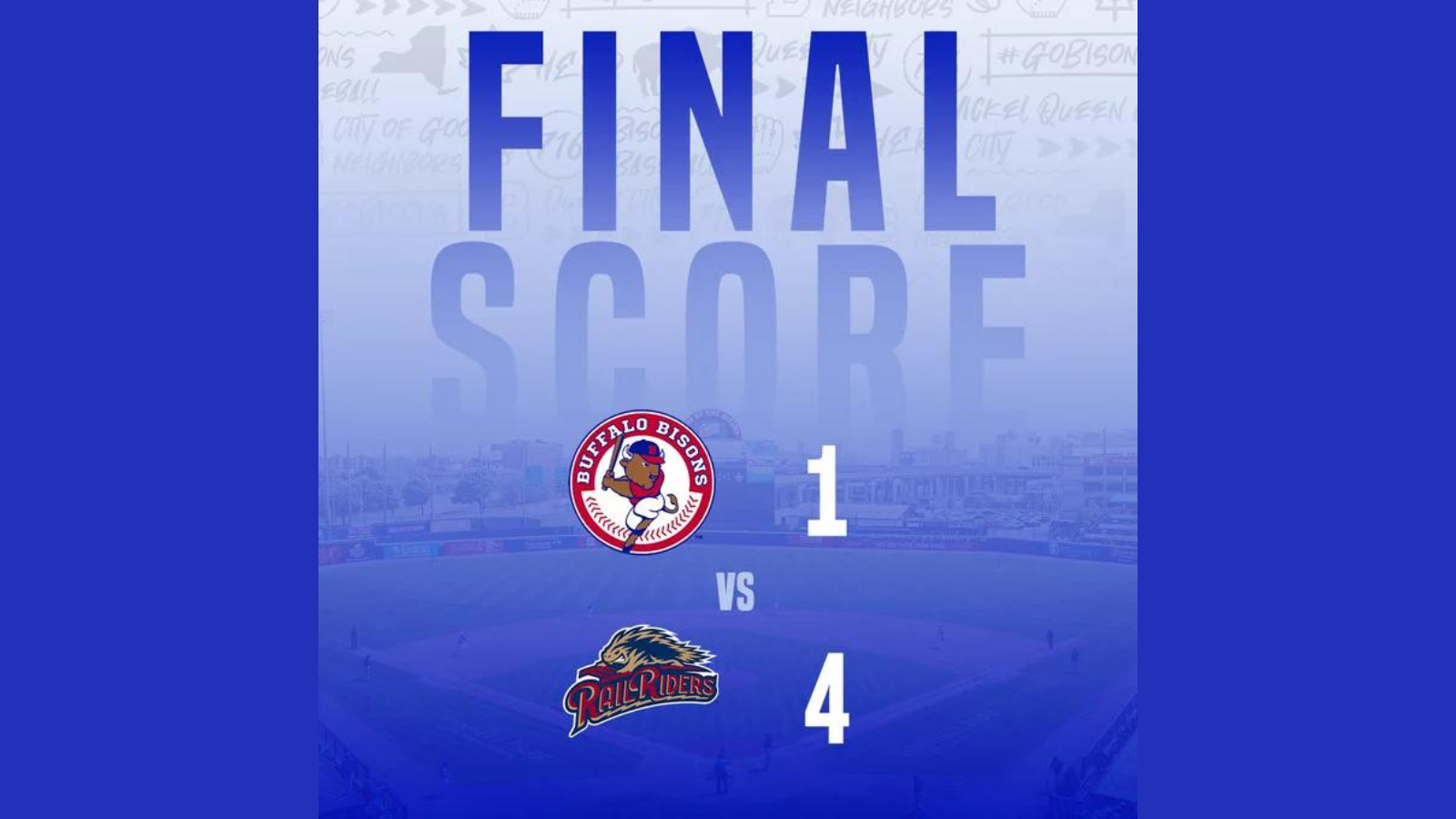 Bisons' bats held in check in 4-1 loss to Scranton/Wilkes-Barre Tuesday ...