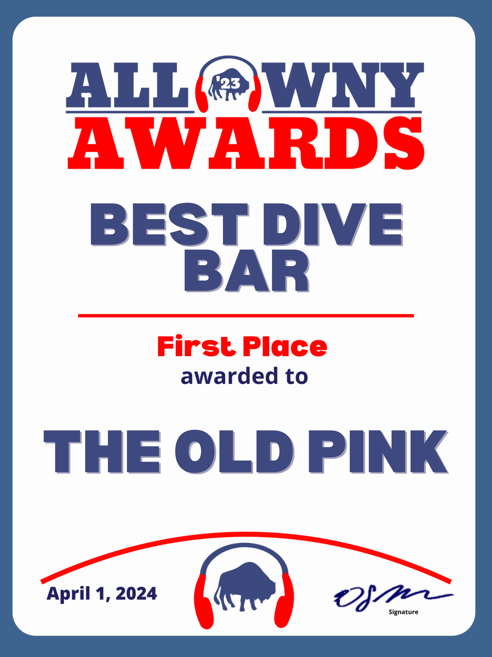 2023 All WNY Award: Best Dive Bar: The Old Pink – All WNY