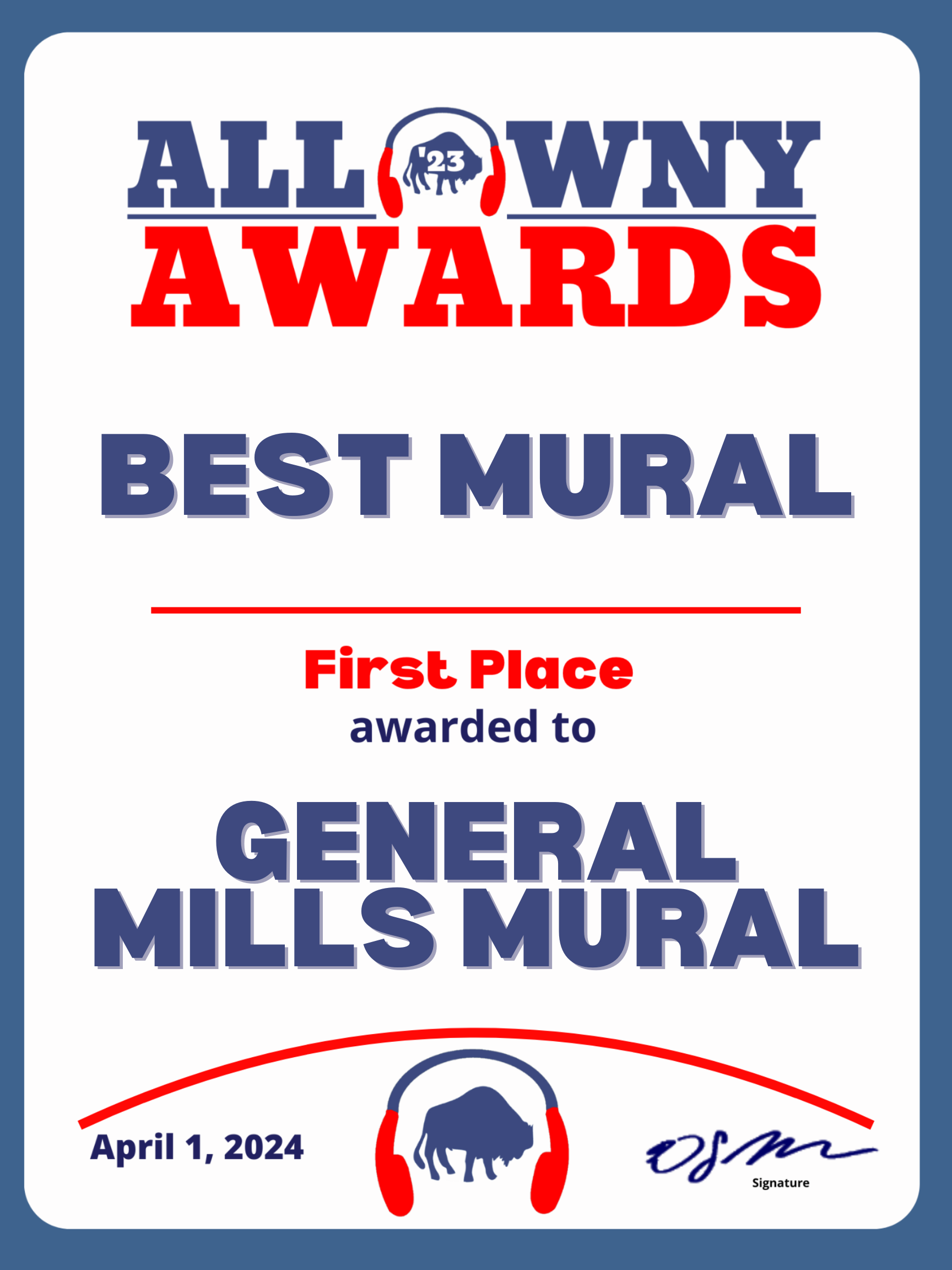 2023 All WNY Award: Best Mural: General Mills Mural – All WNY