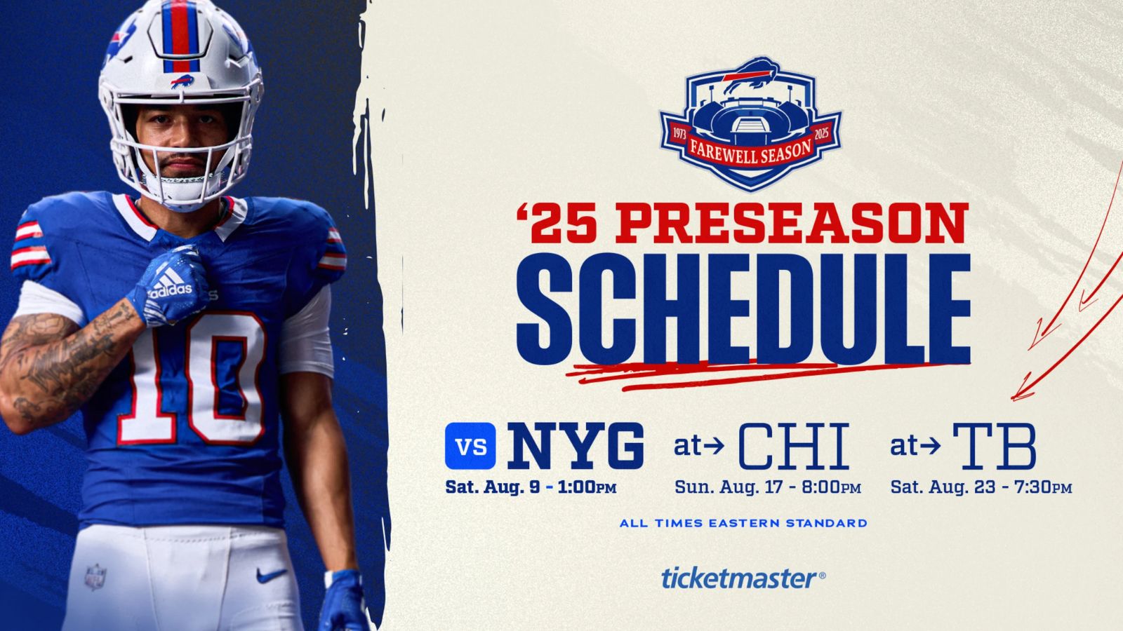 Bills announce 2025 pre-season schedule – All WNY